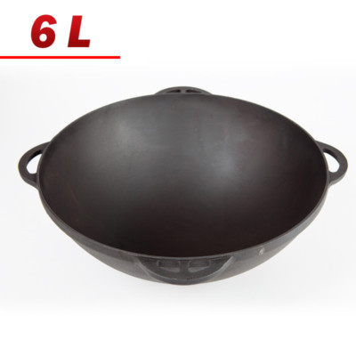 Kazan Asien aus Gusseisen, 6 Liter Topf Kasan Казан Schmortopf ...