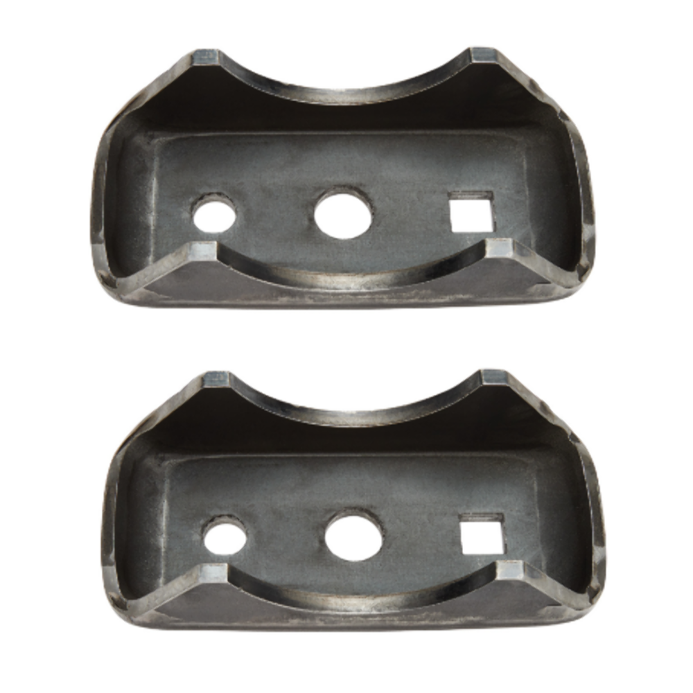 x2 Weld On Steel Leaf Spring Perch Pads 3" Axle Housing For Ford Chevy ...