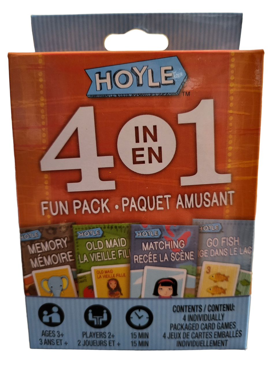 Hoyle 4 In 1 Card Games - New - Memory / Old Maid / Matching / Go Fish ...