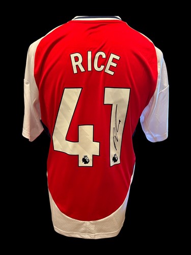 Declan Rice Arsenal 2024-25 Hand Signed Home Shirt 2 | eBay