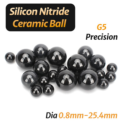 Silicon Nitride Ceramic Ball G5 Precision Solid Bearing Balls Dia 0.8mm ...