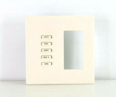 LiteTouch 4 Button Skinny 2 Gang Button Keypad Dimer (Almond) Savant ...