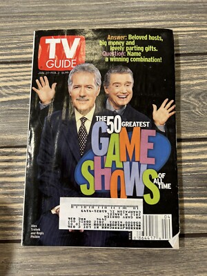 Vintage 2001 TV Guide The 50 Greatest Game Shows Of All Time Issue 2496 ...