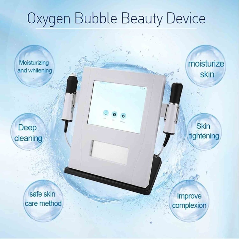 3 in 1 Facial O2 R-F CO2 Oxy-gen Jet Bubble Oxy-genation Facial Spa ...