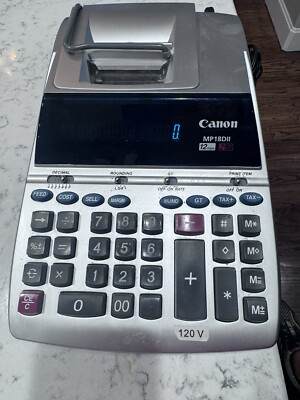 Canon MP18DII Desktop Electronic Printing Calculator Adding Machine ...