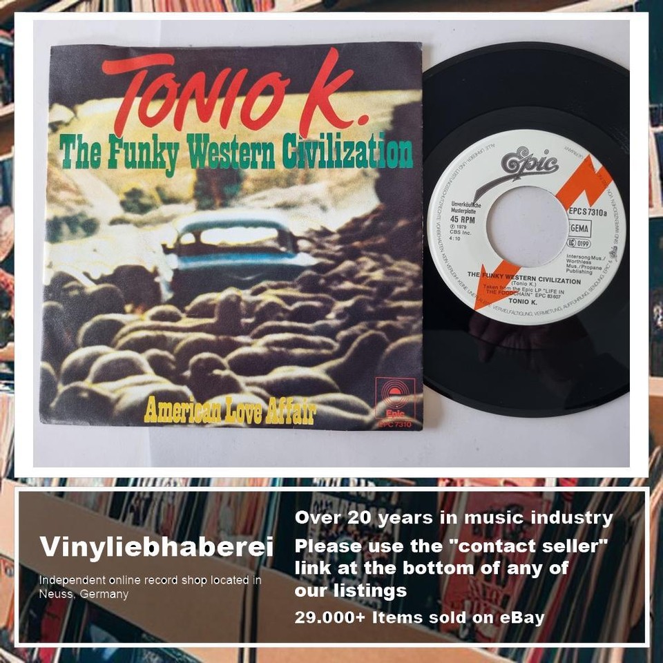 Tonio K. - The Funky Western Civilization 7'' Vinyl Germany PROMO | eBay
