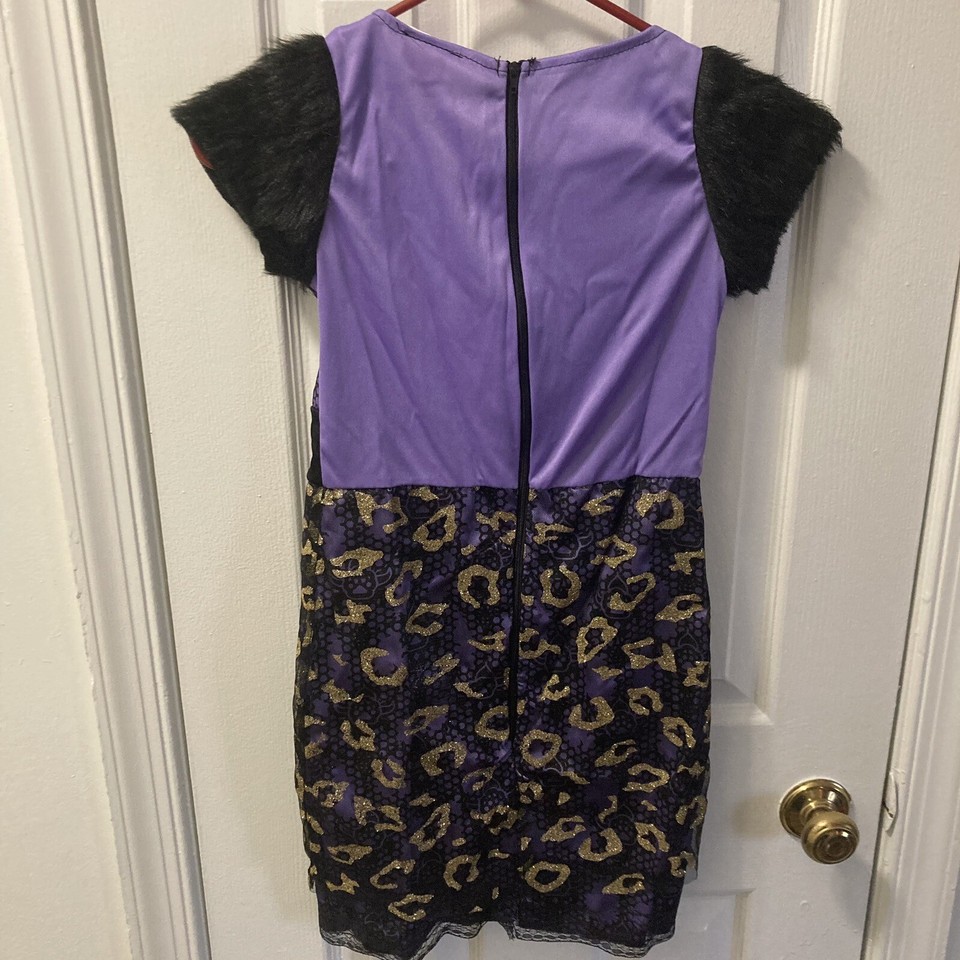 Monster High Girls sz S Purple and Black Lace with Cheetah Halloween ...