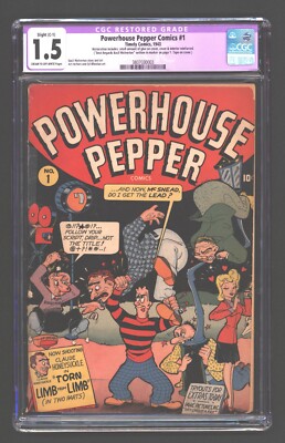 Powerhouse Pepper Comics 1 CGC 1.5 PURPLE LABEL C-1 Basil Wolverton | eBay