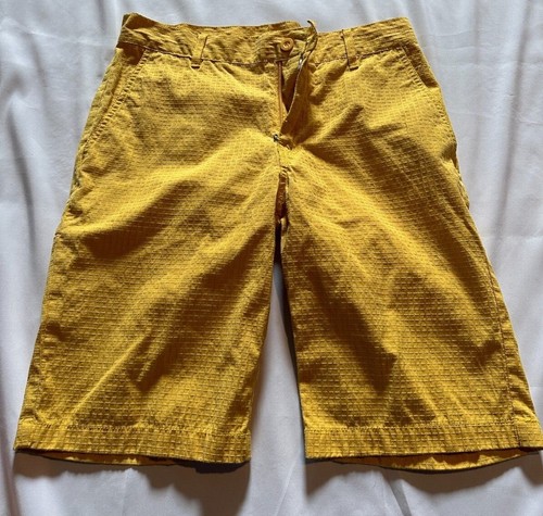 Vercho Men's Yellow Chino Golf Casual Shorts Size 32 | eBay