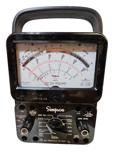 Simpson 260 Series 8 meter Volt OHM multimeter- G4- UNTESTED- READ | eBay