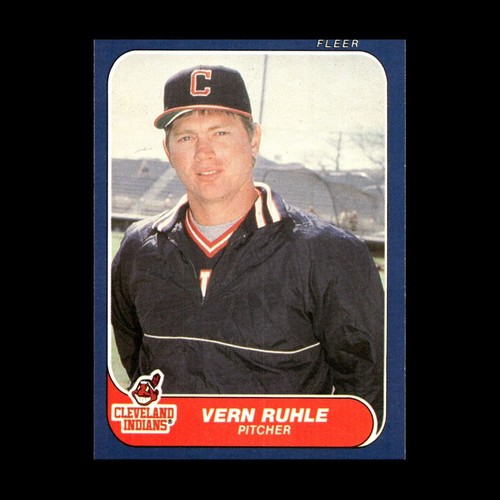 Vern Ruhle 1986 Fleer Cleveland Indians #593 R318I 93 | eBay