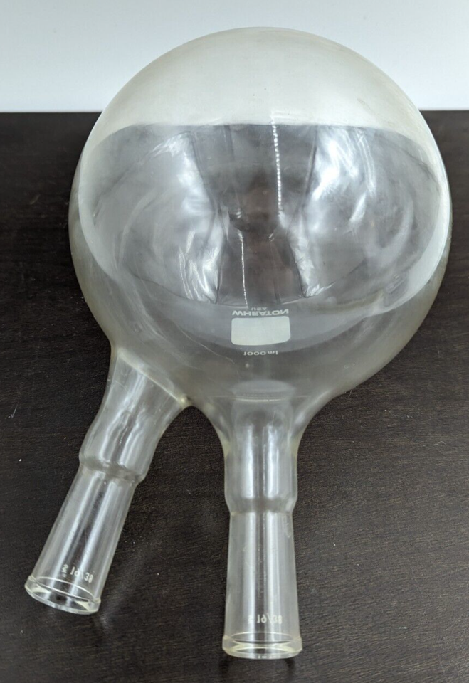 Wheaton 1000ML round Bottom 2 Neck Distillation Flask USA 19/38 | eBay