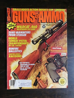 Guns & Ammo February 1978 Browning Auto-% Shotgun - RG 57 .44 Magnum ...