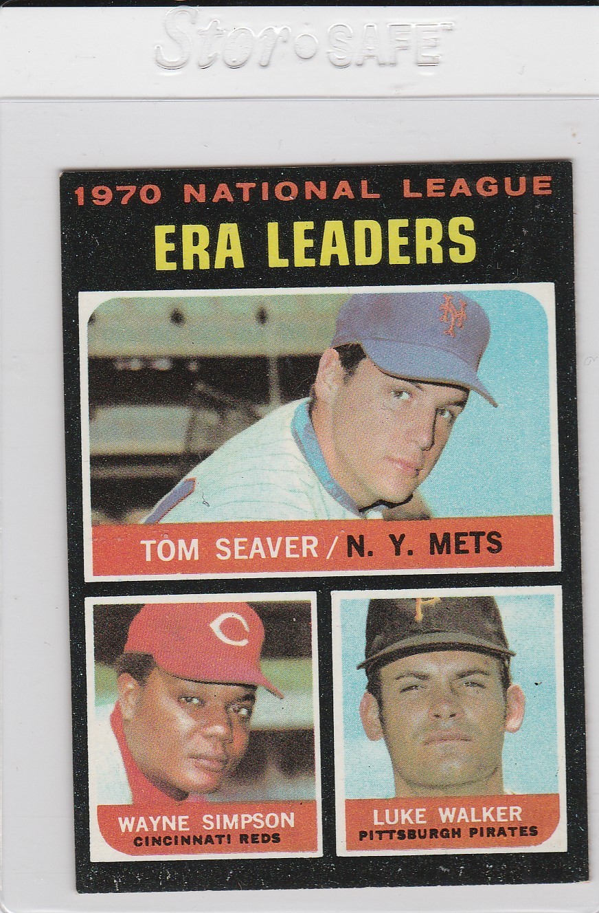 1971 Topps Tom Seaver Wayne Simpson Luke Walker #68 Baseball Card NL ...