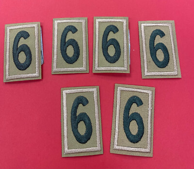 Boy Scout Uniform Patch Number 6/9 Green (6 total) *NOW CLEARANCED* | eBay