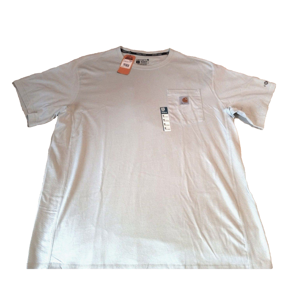 NWT Mens Carhartt Force Short Sleeve Pocket T-Shirt Relaxed Fit Dew ...