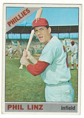 1966 TOPPS # 522 PHIL LINZ - PHILADELPHIA PHILLIES - BASEBALL CARD ...