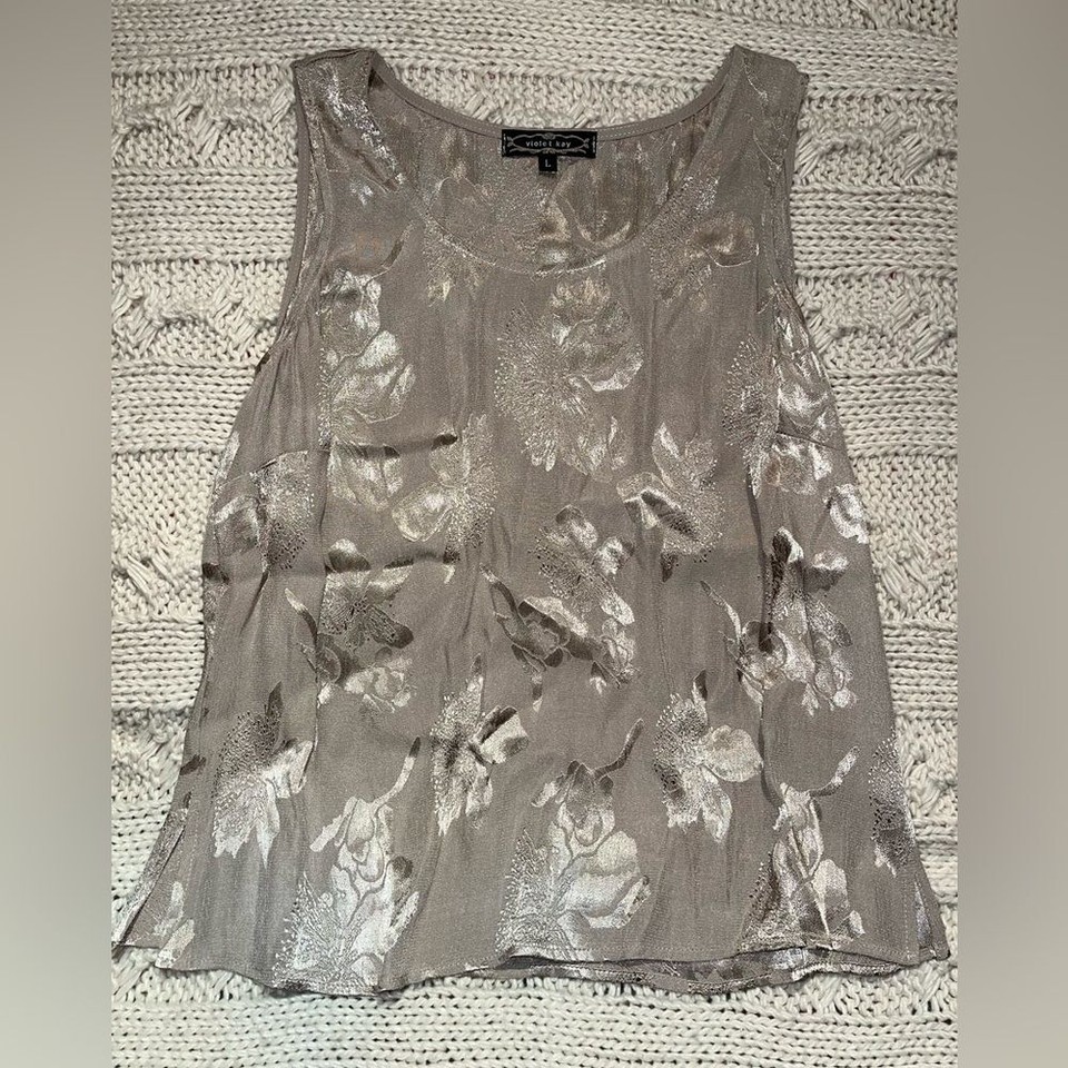 SPENCER ALEXIS VIOLET KAY 3PC JACKET & SHELL TAUPE WITH CRYSTAL & SKIRT ...
