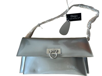 Vintage Beijo Handbag or Clutch Champagne Pattent Leather | eBay
