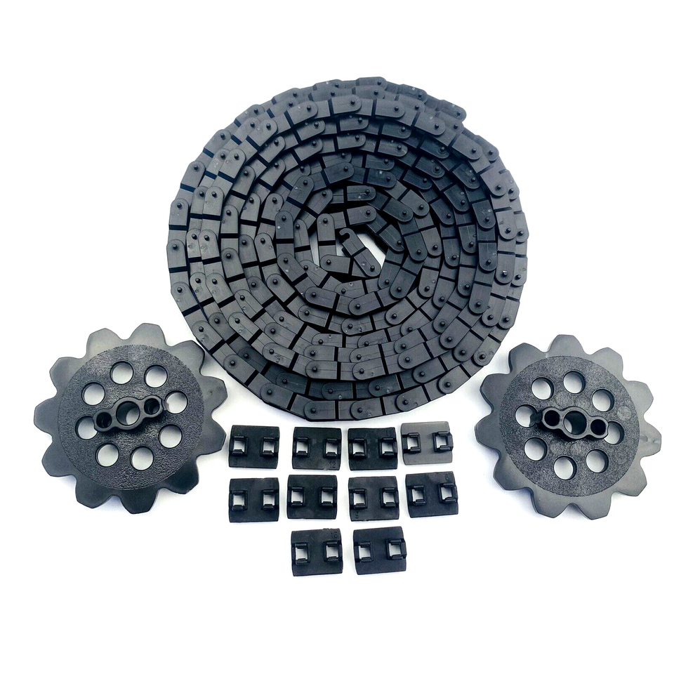 Micro Knex Small Size Chain 6' Feet, 2 Gears, 10 Guides - K'nex Coaster ...