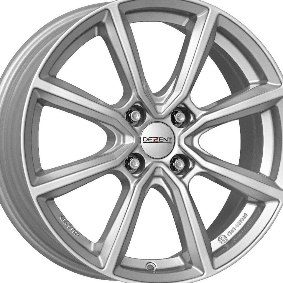 4 Dezent TN silver wheels 7.0Jx17 4x108 for Citroen C3 C4 17 Inch rims ...
