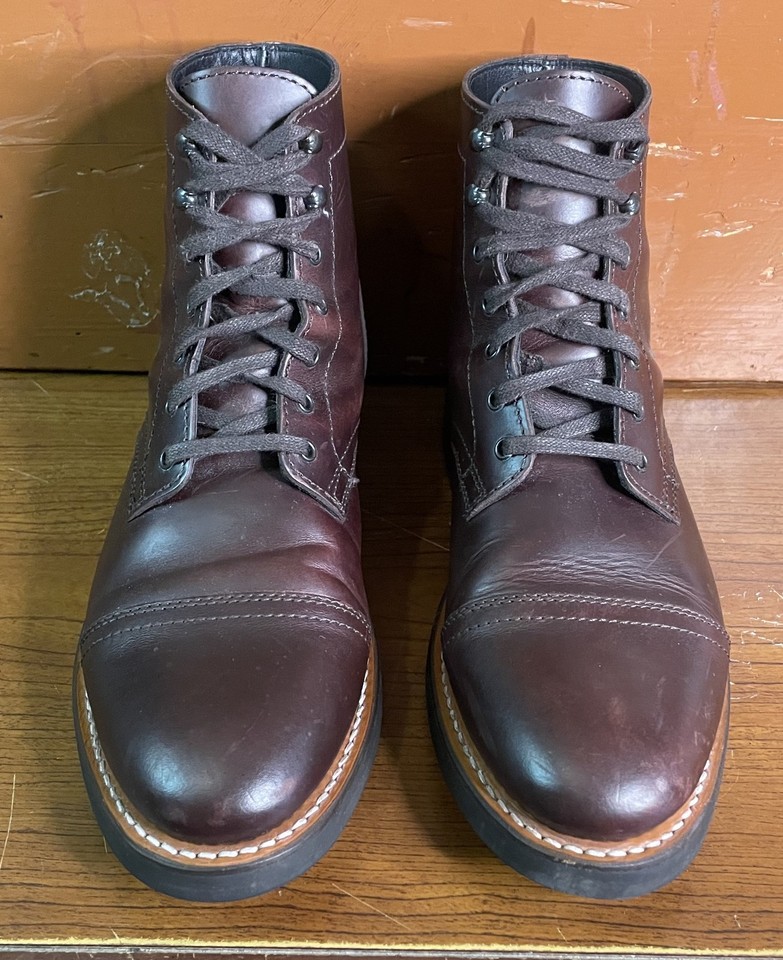 THURSDAY BOOT CO. Men's Size 10.5 Captain Ankle Cap Toe Dark Brown ...