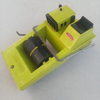 Vintage 1970s Tonka Road Paver Truck Green Steel | eBay