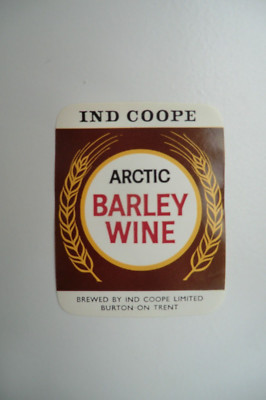 MINT IND COOPE BURTON ARTIC BARLEY WINE BREWERY BEER BOTTLE LABEL | eBay UK
