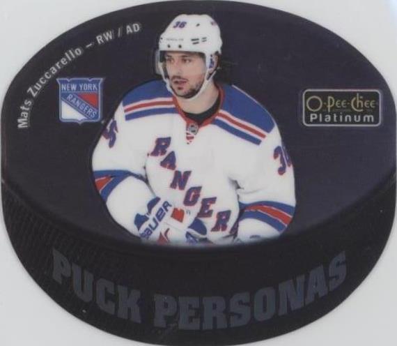 2016-17 O-Pee-Chee Platinum - Puck Personas Die-Cuts Mats Zuccarello # ...