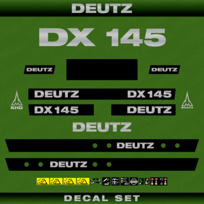 Deutz DX 145 tractor decal aufkleber adesivo sticker set | eBay