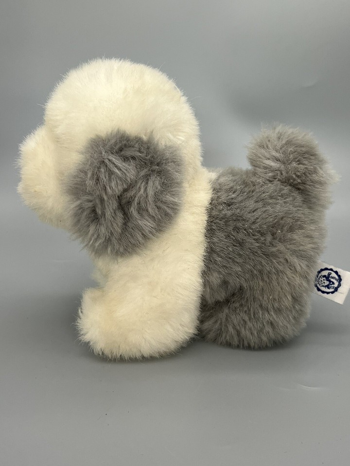 Vintage Jerry Elsner Plush Stuffed Animal Old English Sheepdog Dog Gray ...