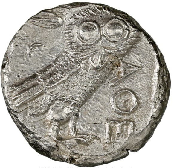 NGC MS. Attica Athens 353-294 BC, Owl AR Tetradrachm Silver Athena ...