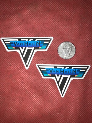 Van Halen Stickers (2) Rock Decals Skateboard Eddie | eBay