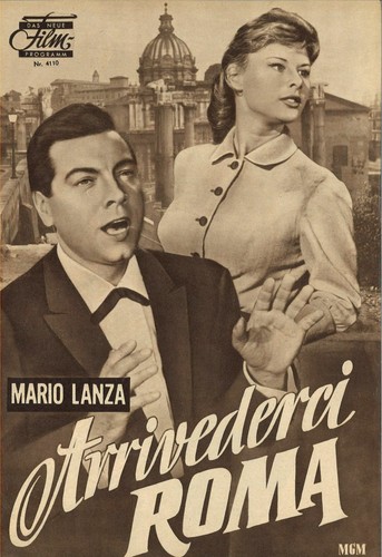 DNF Programmheft | ARRIVEDERCI ROMA | Mario Lanza, Renato Rascel ...