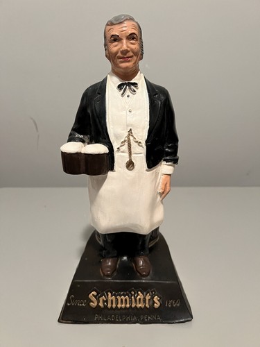 Earliest 1940’s Vintage Schmidt’s Beer Bartender Waiter Plastic Statue ...