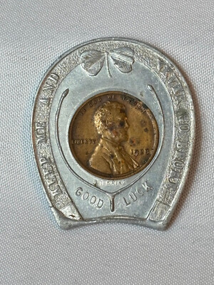 1928 Souvenir Of Washington D.C. Good Luck Token Coin Encased Wheat ...