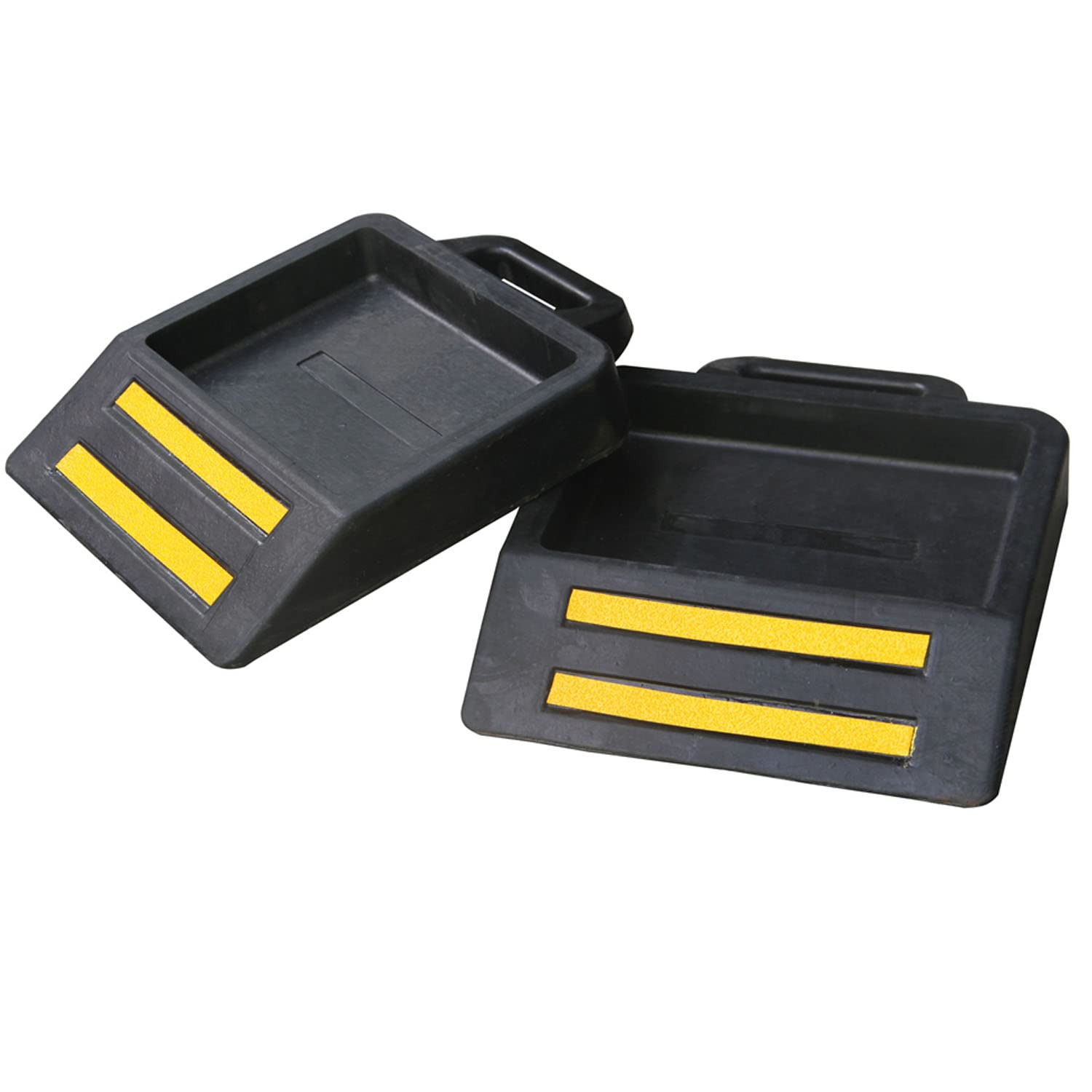 2 Packs Pallet Jack Stopper Premium Rubber Wheel Chock for Trailer or ...