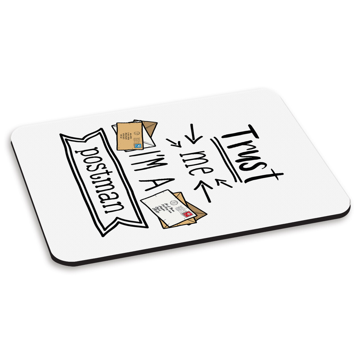 Trust Me I'm A Postman PC Computer Mouse Mat Pad Favourite Best Funny ...