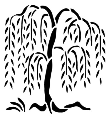 Weeping Willow Tree Stencil Wall Painting Trees Stencils | eBay