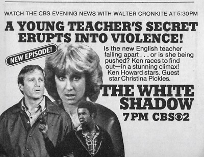 1981 TV AD CHRISTINA PICKLES is GUEST STAR on WHITE SHADOW EPISODE ...