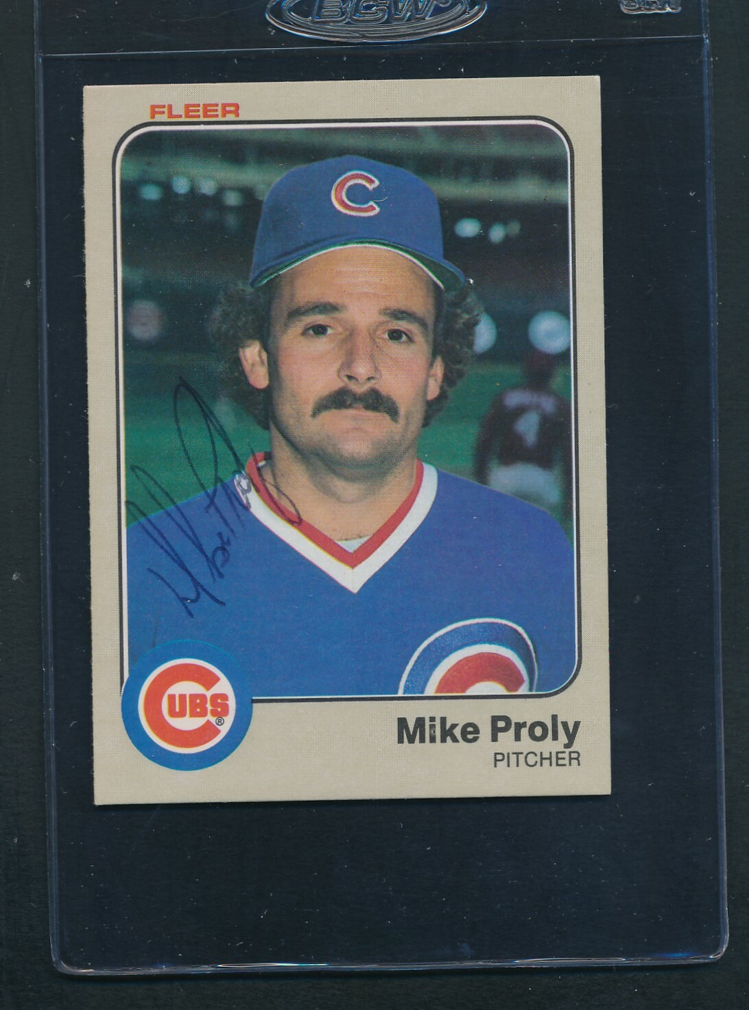 1983 Fleer #505 Mike Proly Cubs Signed Auto *42796 | eBay