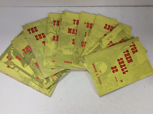 HOWARD C. ESTEP WORLD PROPHETIC MINISTRY BOOKLETS Lot of 10 from 1978 ...