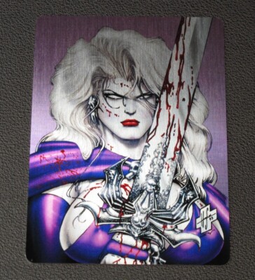 LADY DEATH 30TH ANNIVERSARY VIOLET Metallicard HUGHES Ltd 66 COFFIN ...