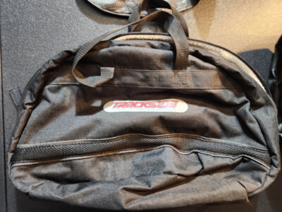 Trackside motorcycle helmet bag with leather face mask ATV offroad ...