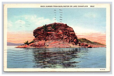Postcard: VT 1955 Rock Dunder From Burlington, Lake Champlain, Vermont ...