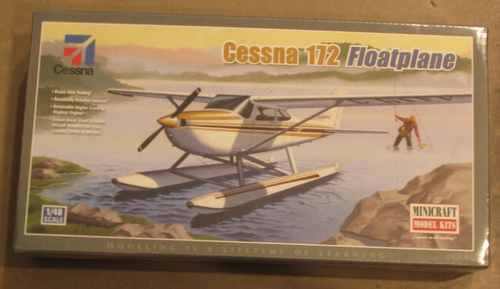 SEALED Cessna 172 Float Plane P 1:48 Scale Model Airplane Kit Minicraft ...