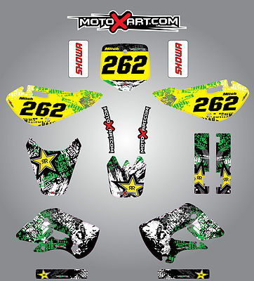 Kawasaki KX 65 / 2000 - 2019 full custom graphics kit Grafiti style ...