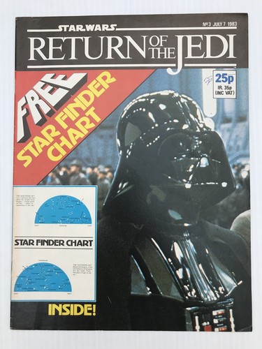 STAR WARS RETURN OF THE JEDI Magazine Issue #3. Marvel 1983 UK. FREE ...