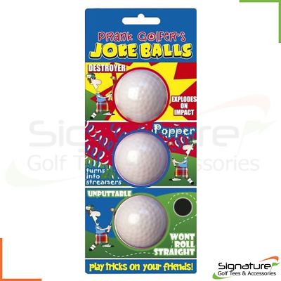 Golf Novelty Gift Fun Prank Joke Golf Balls -- EXPLODING - STREAMER ...
