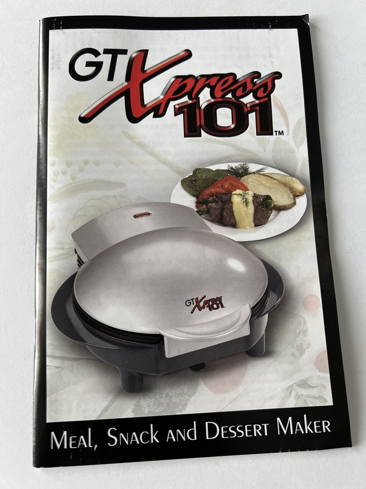 Gaiam GT Xpress 101 Delux Meal Snack And Dessert Maker Electric Indoor ...